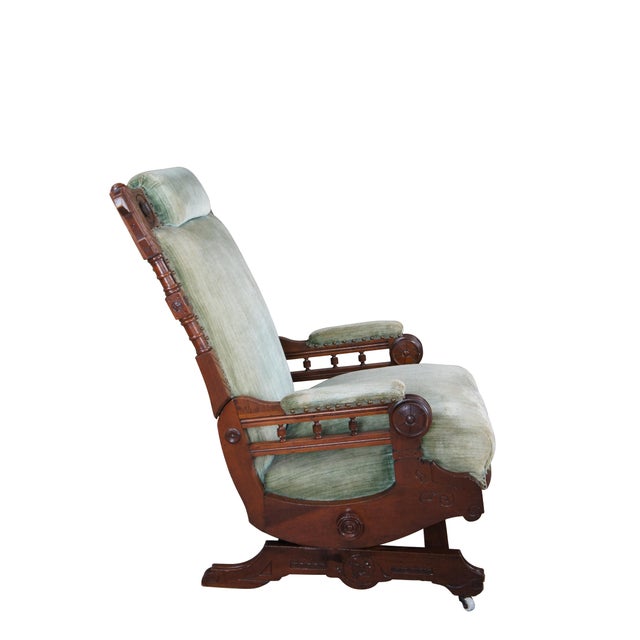 Late 19th Century Antique Victorian Eastlake Walnut Platform Parlor ...