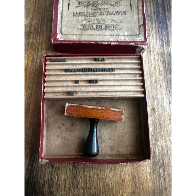 Early 1900s Antique “The Universal Printing Outfit” Rubber Type Set ...