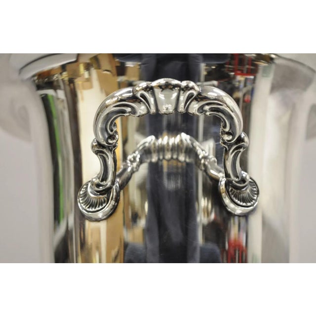 Victorian Style Silver Plated Footed Trophy Cup Champagne Chiller Ice ...