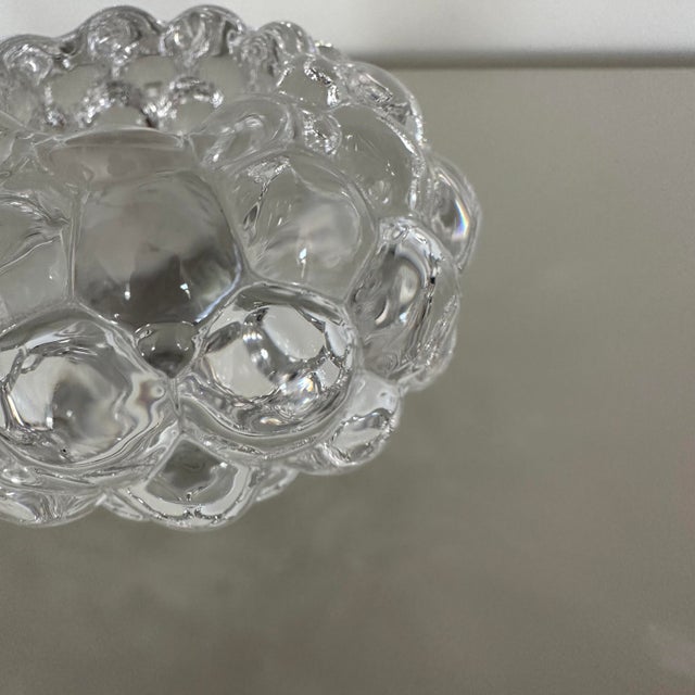 Orrefors Crystal Raspberry Votive Holder | Chairish