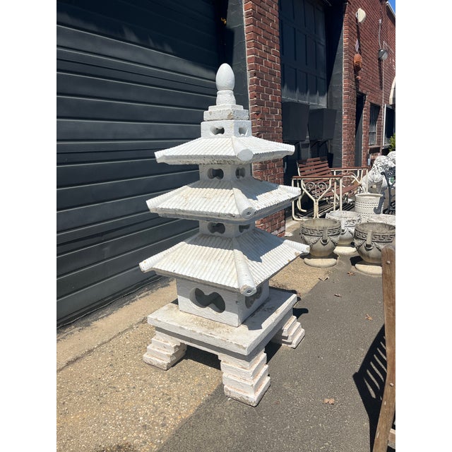 1990s Concrete Garden Pagoda | Chairish