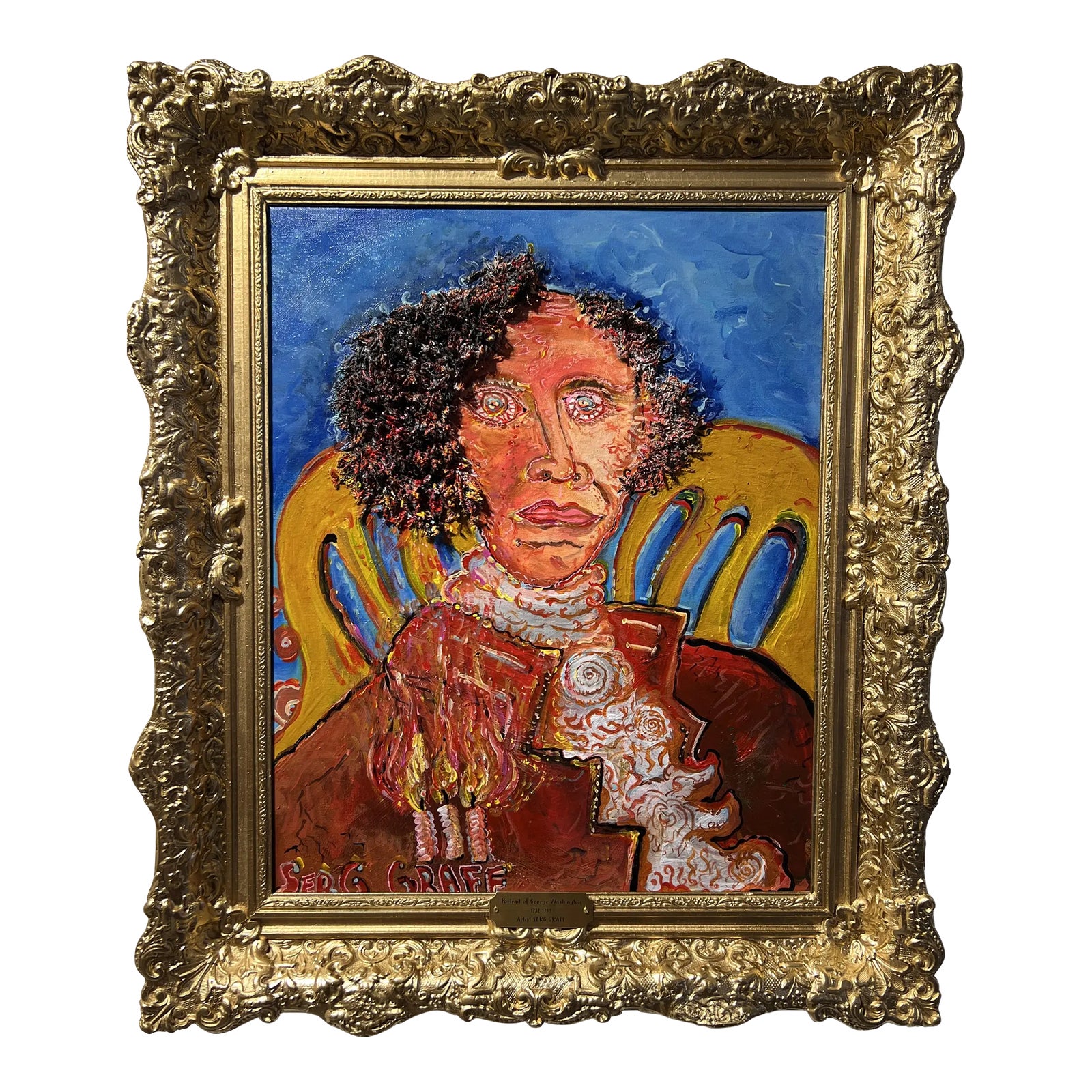 Original Painting on Canvas, "Fiery George Washington" by Serg Graff ...