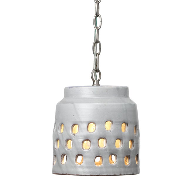 Perforated Ceramic Pendant | Chairish