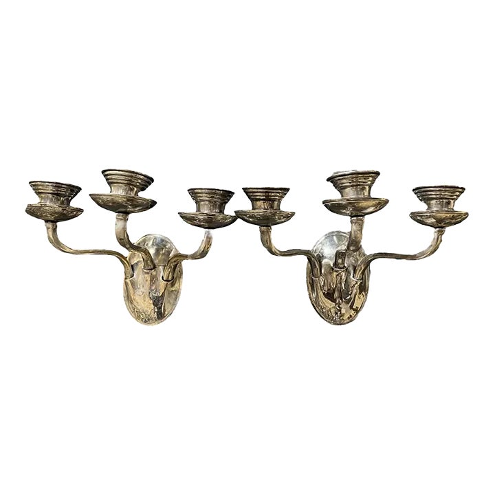 1920’s Caldwell 3 Lights Sconces - a Pair | Chairish