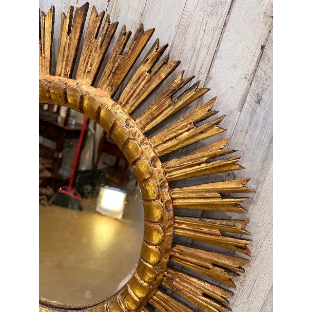 Vintage Sunburst Mirror | Chairish