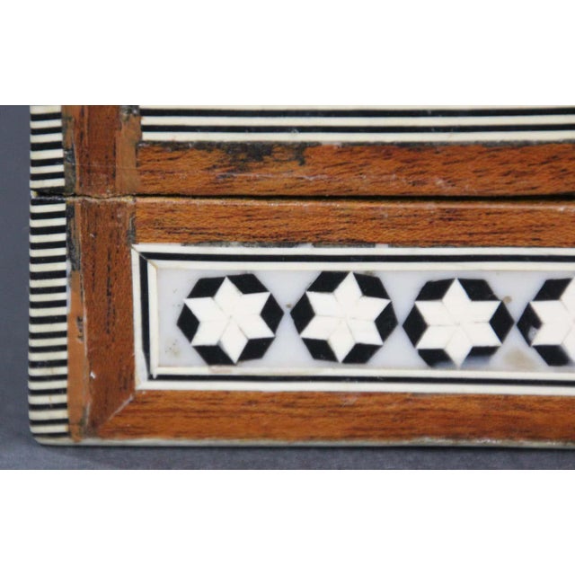 Moorish Middle Eastern Handcrafted Mosaic Decorative Box | Chairish