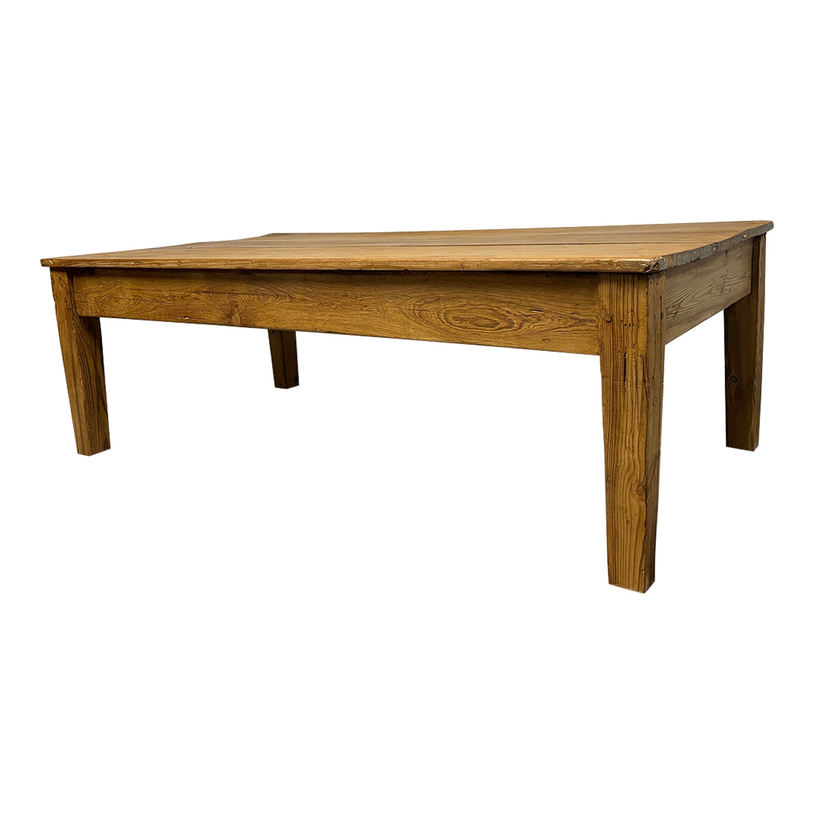 Antique English Pine Coffee Table | Chairish