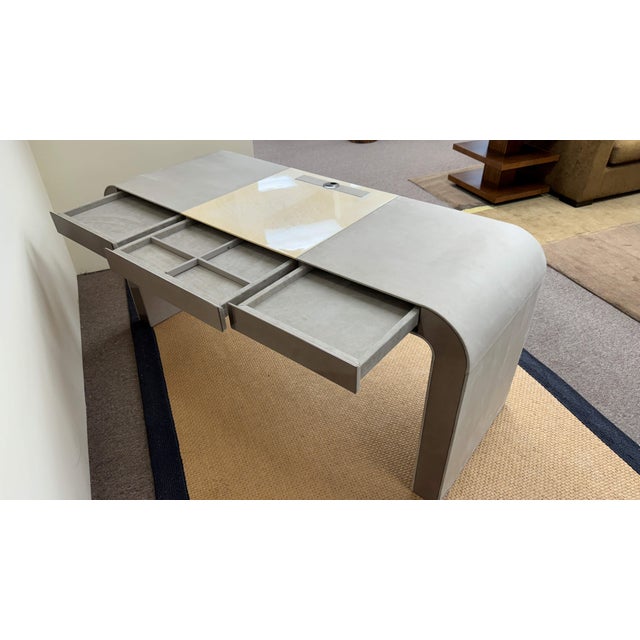 Visionnaire Modern Waterfall Wright Writing Desk | Chairish