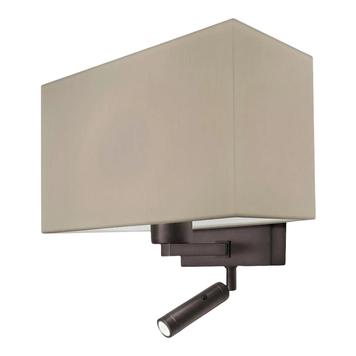 Black Bronze Led Focus Reading Light With Shade | Chairish