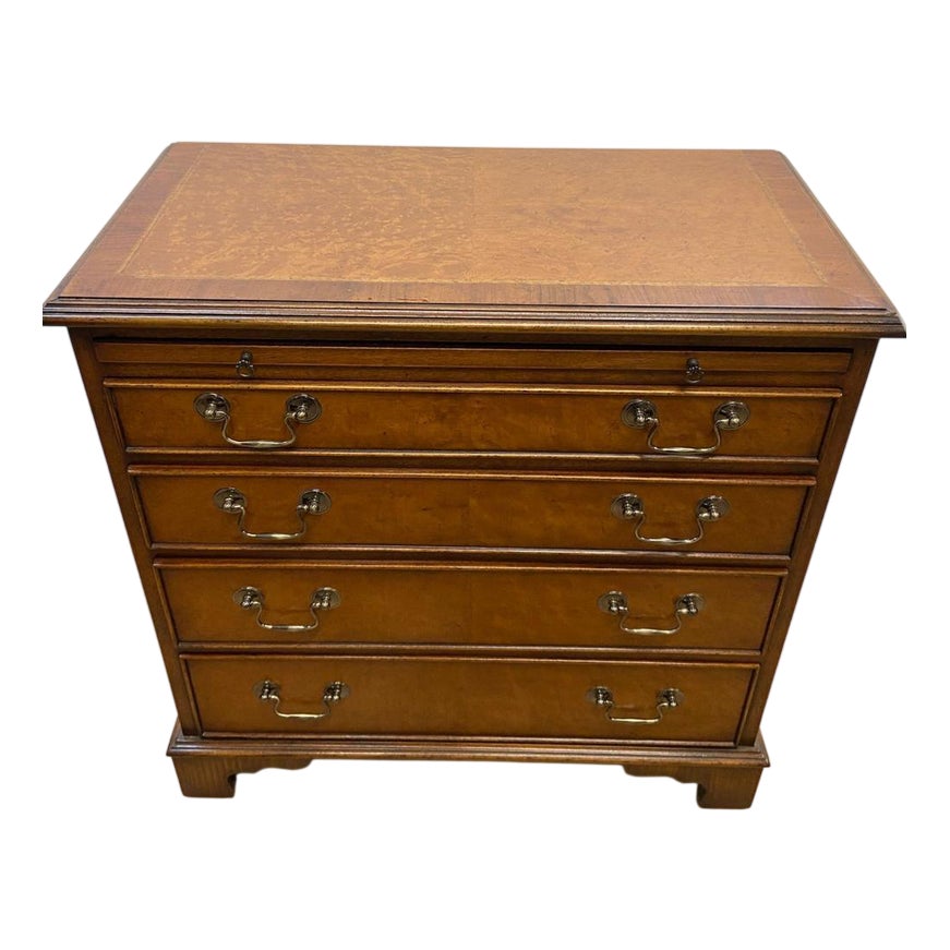 Georgian Revival Walnut Bachelors Chests, Set of 2 | Chairish