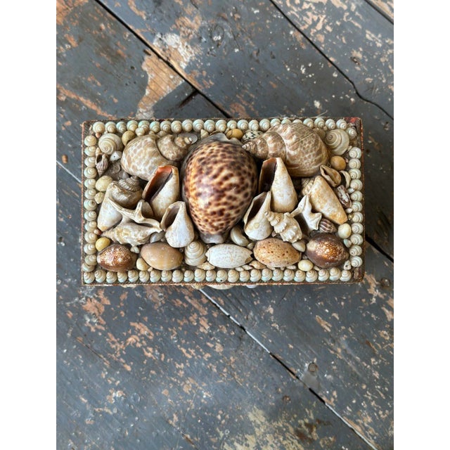 Antique Victorian Shell Encrusted Box, Circa Early 20th Century | Chairish