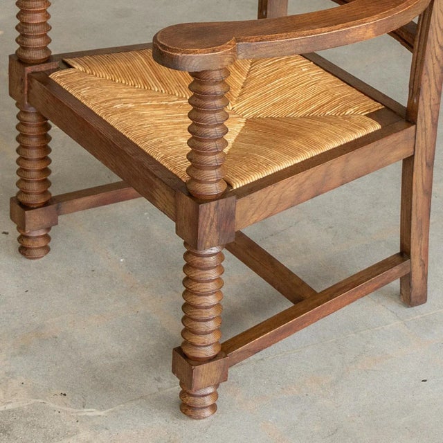 1940s Pair of Chairs Attributed to Charles Dudouyt | Chairish