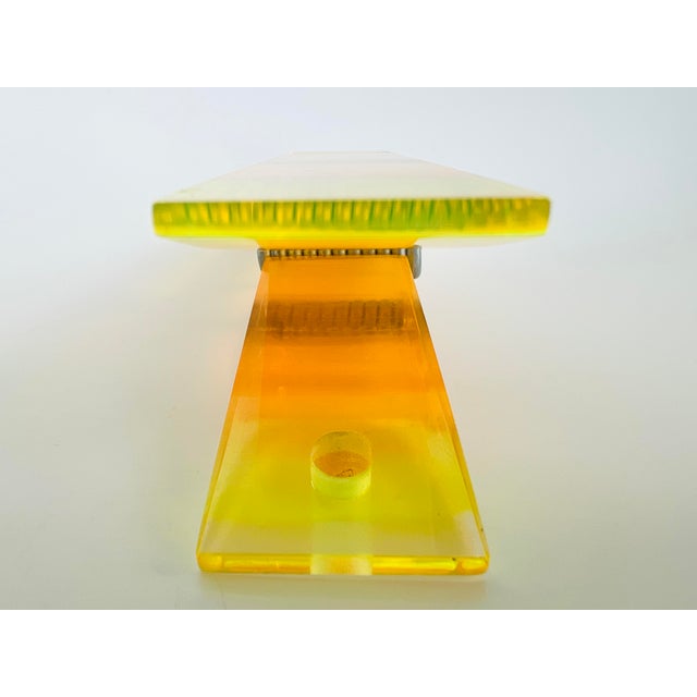 1970s Mid-Century Colored Optic Lucite Oversized Clothes Pin Clip ...