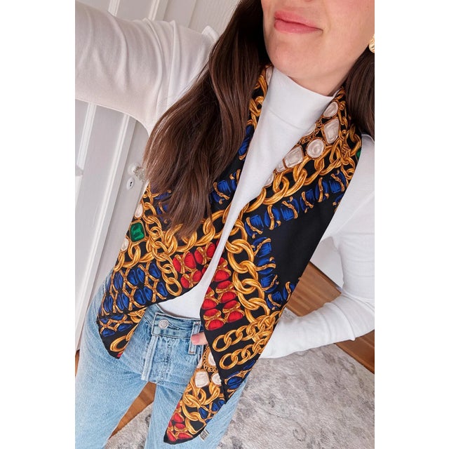 Vintage Chanel Chain Scarf | Chairish