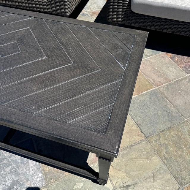 Frontgate All-Weather Metal Coffee Table | Chairish