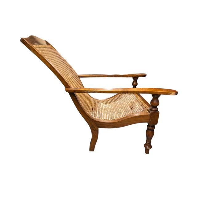 Early 1900’s Anglo British Plantation Chair & Stool | Chairish