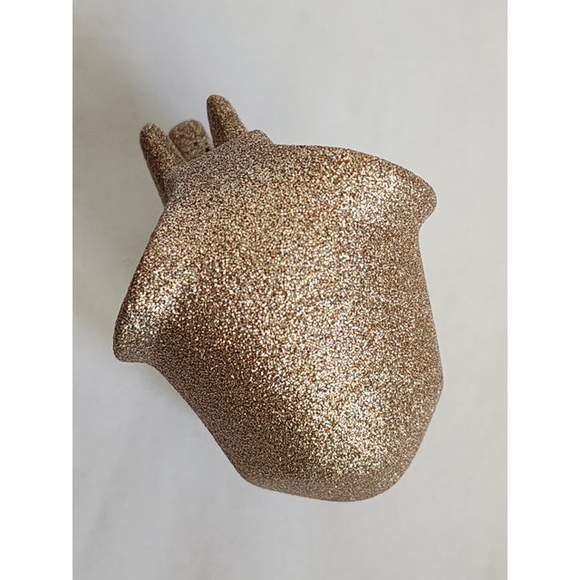 Vintage Elephant Paperweight Rose Gold Shimmer Sculpture by Gunnar ...