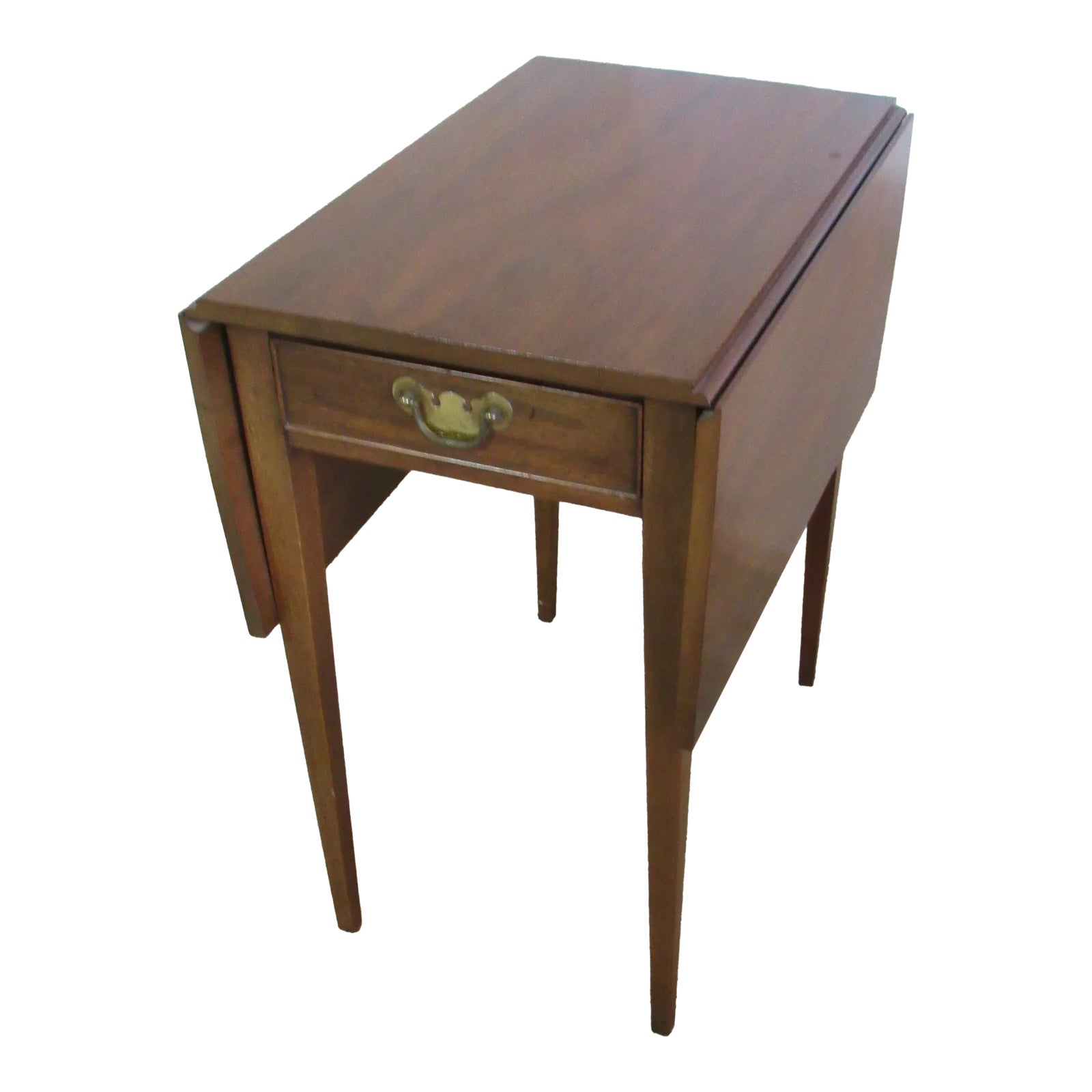 1980s Henkel Harris Drop-Leaf Table Cherry Designer Pembrook | Chairish