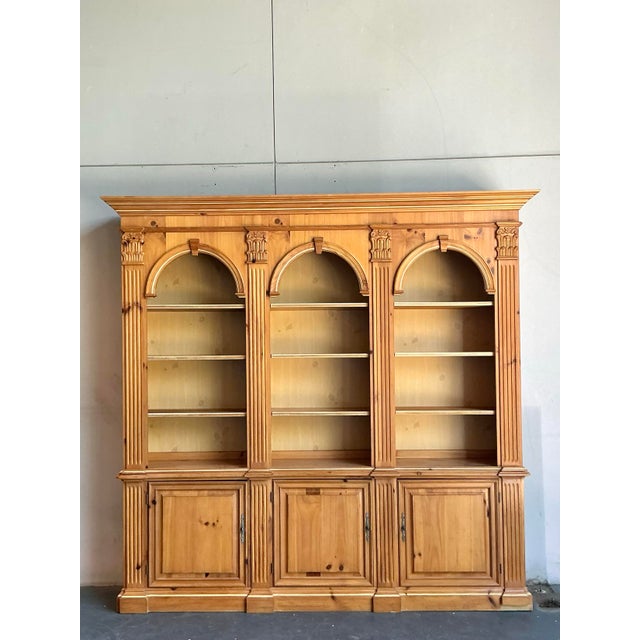 Vintage Boho Pulaski Fluted Column Bookcase | Chairish