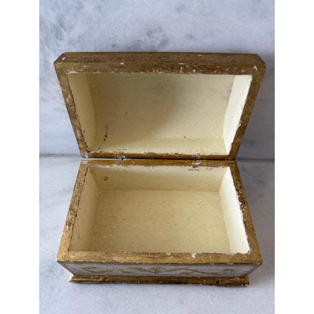 Vintage Italian Florentine Domed Wood Box | Chairish