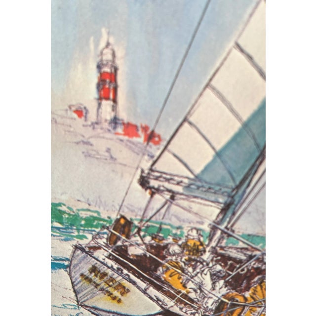 John David Hart Bermuda Sailboat Racing Watercolor Print Making the ...