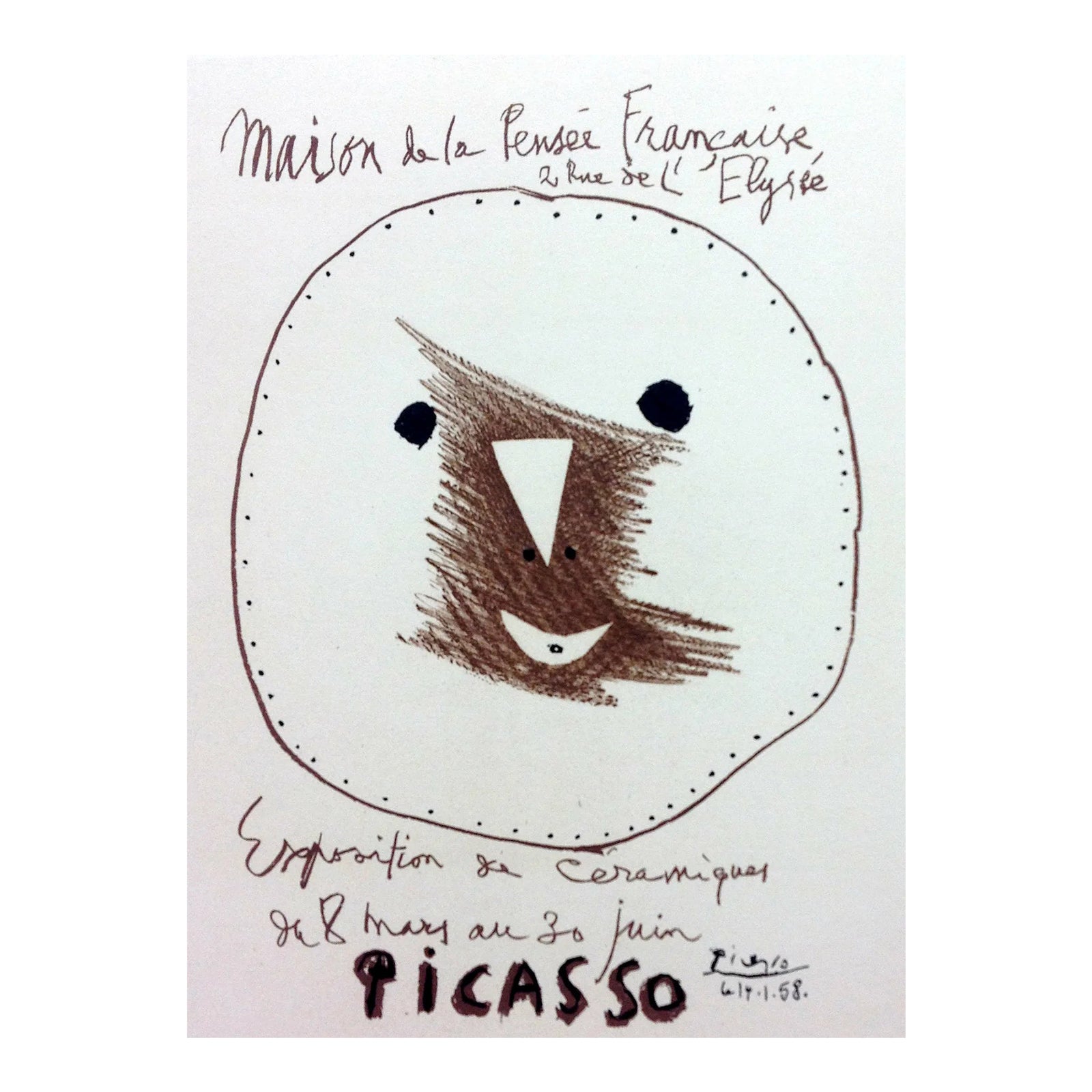 Picasso Lithograph 91 Picasso Ceramiques 1959 | Chairish