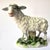 Set of Two German Porcelain Encrusted Sheep Figurines | Chairish