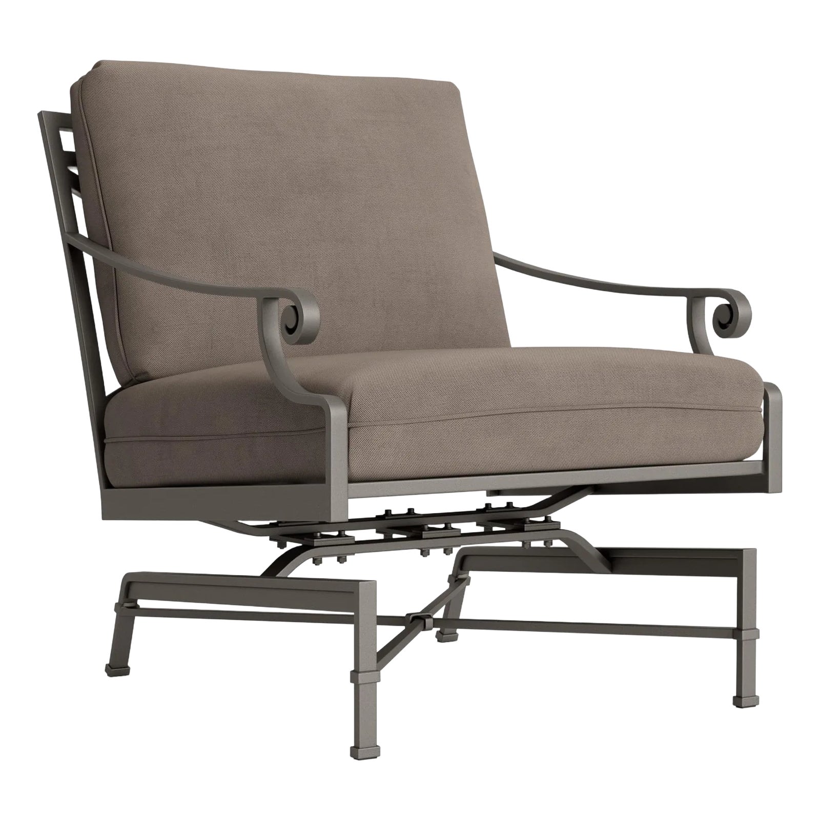 Brown Jordan Venetian Motion Lounge Chair, Mica frame with Fusion Taupe ...