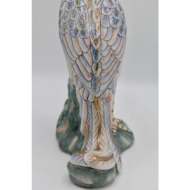 Vintage Asian Ceramic Phoenix Bird Statue | Chairish