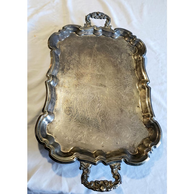 Vintage Leonard Silver Co. Style England Silverplate Footed English ...