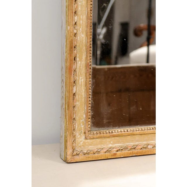 Swedish Gustavian Period 1780s Painted Giltwood Mirror with Carved ...