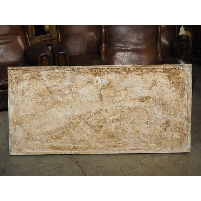 French Parcel Painted Plaster and Wood Overdoor Panel From Provence ...