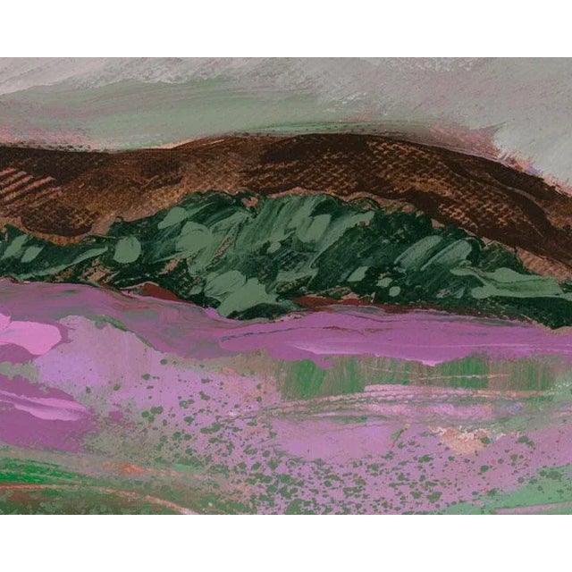 1980s Abstract Landscape Acrylic Painting by Harry Hilson | Chairish