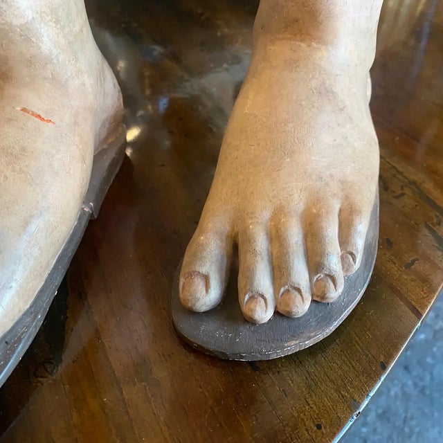 Mid-19th Century Hand-Carved and Lacquered Wood Italian Feet - a Pair ...