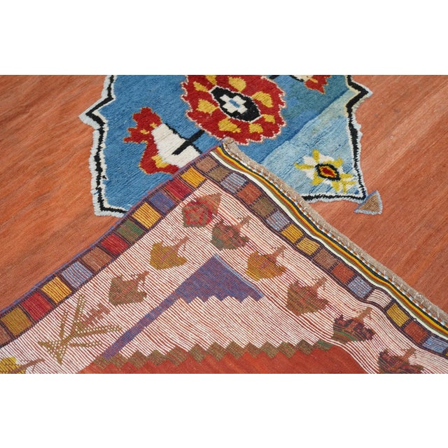 1940s Vintage Gabbeh Rug 6'5'' x 6'7'' | Chairish