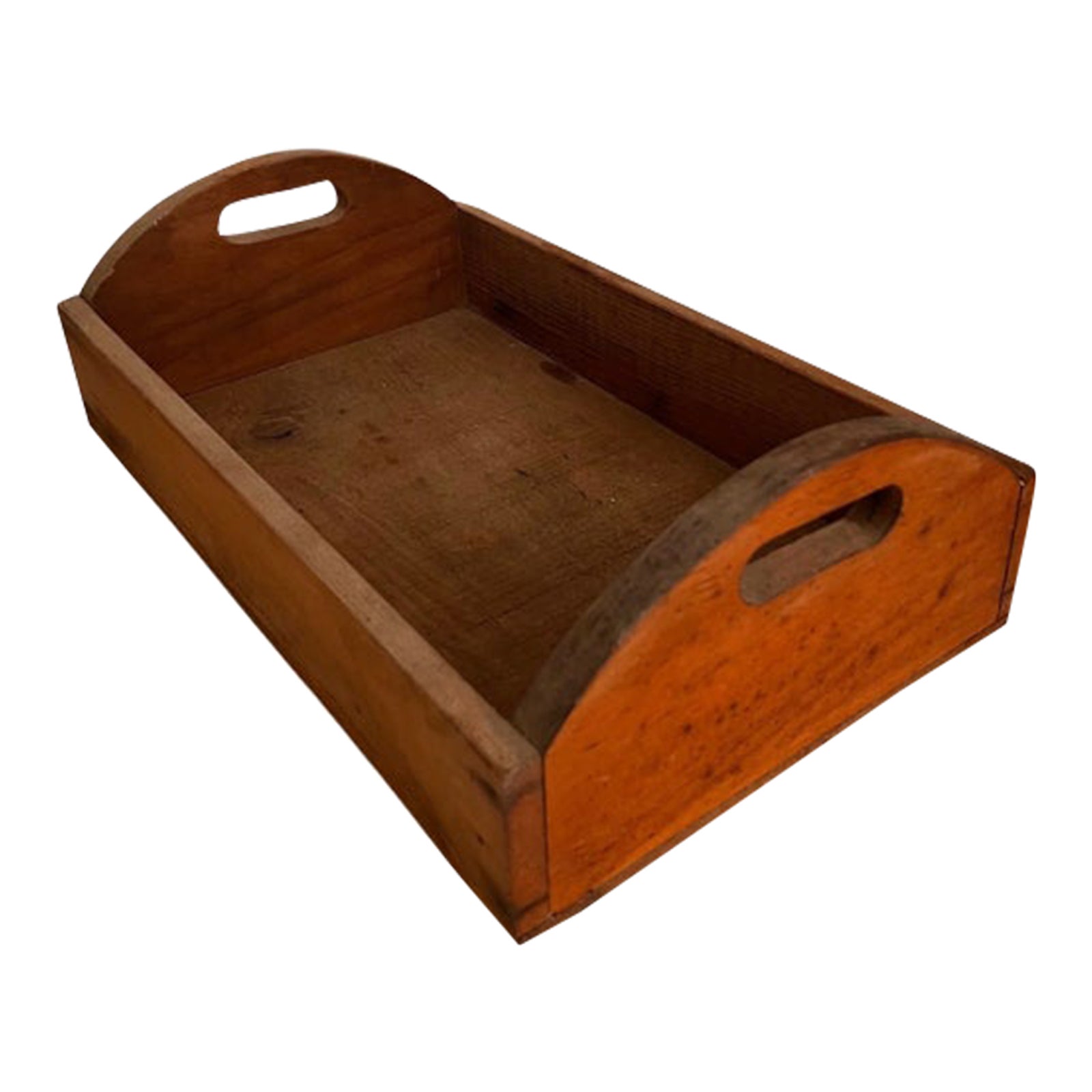 Mid 20th Century Handmade Wood Carrying Tray | Chairish