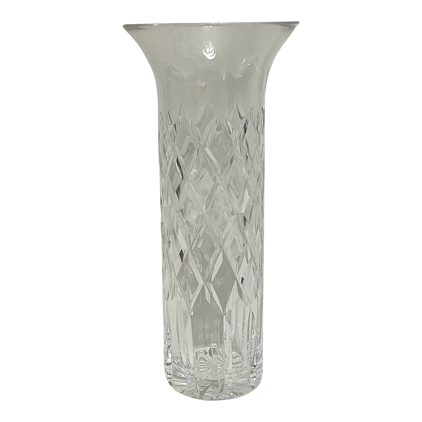 Cartier Crystal Flower Vase | Chairish