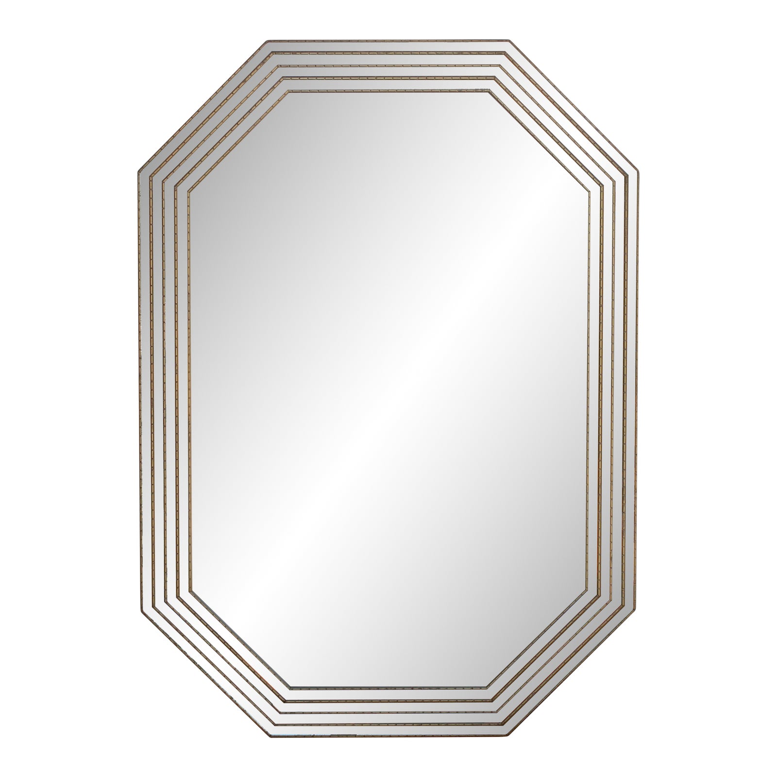 1970's Octagonal Shape Mirror | Chairish