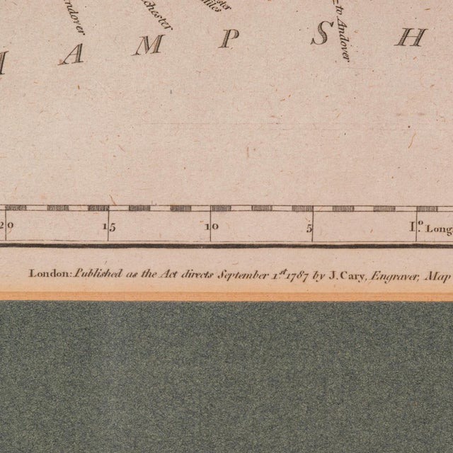 1790's Antique County Map | Chairish