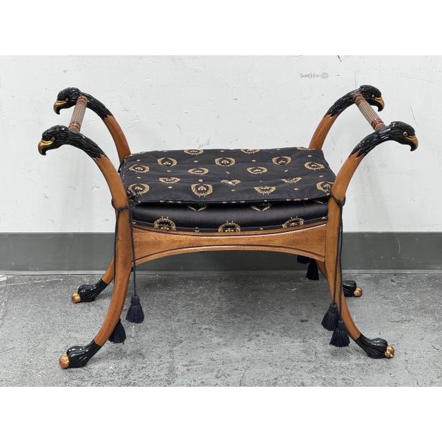 Empire Style + Eagle Heads + Claw Feet Bench | Chairish