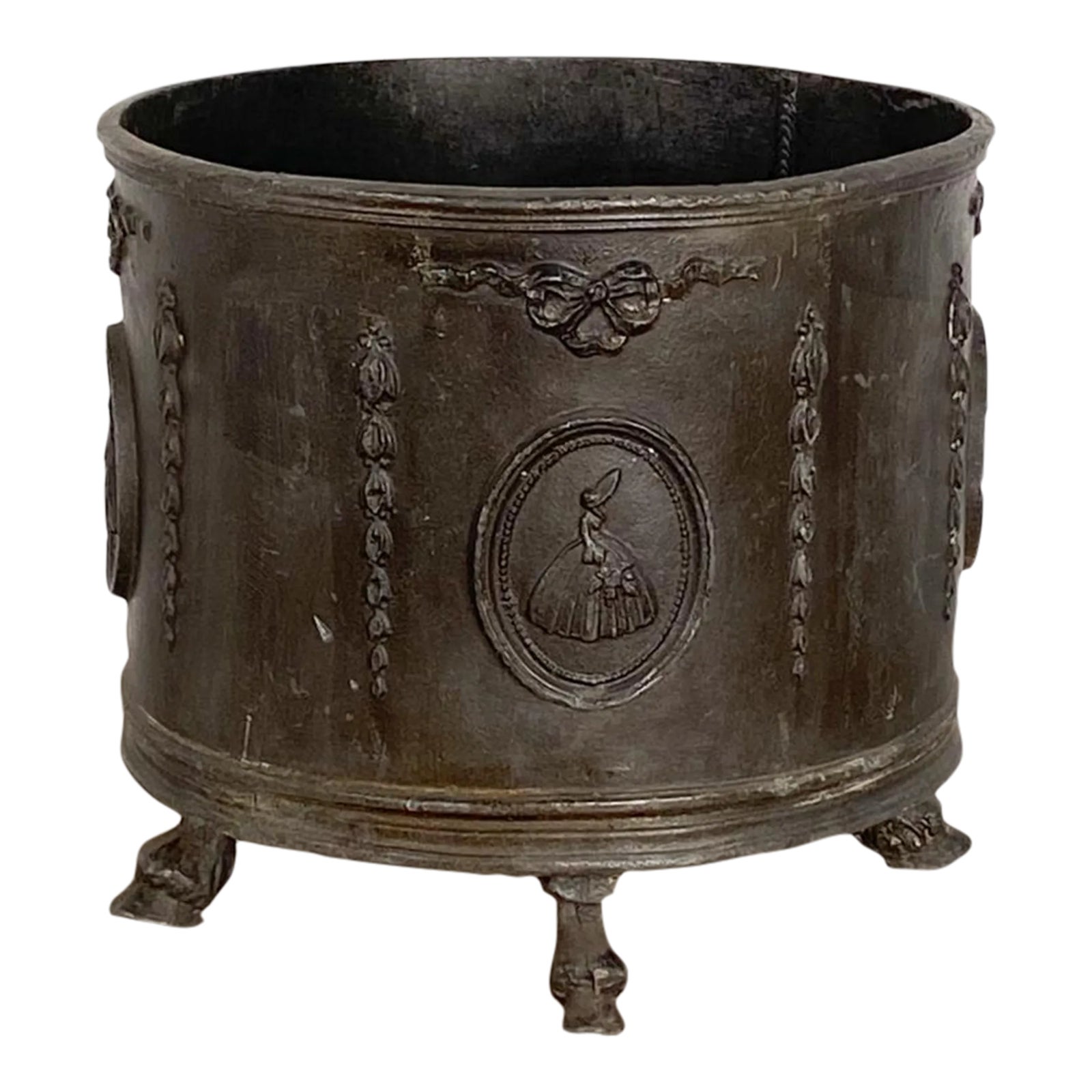 Adams Neoclassical Planter, Probably Zinc With Patina, 19th Century ...