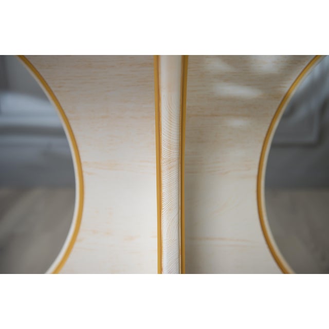 Mid-Century Style Edna Wood White Dining Table | Chairish