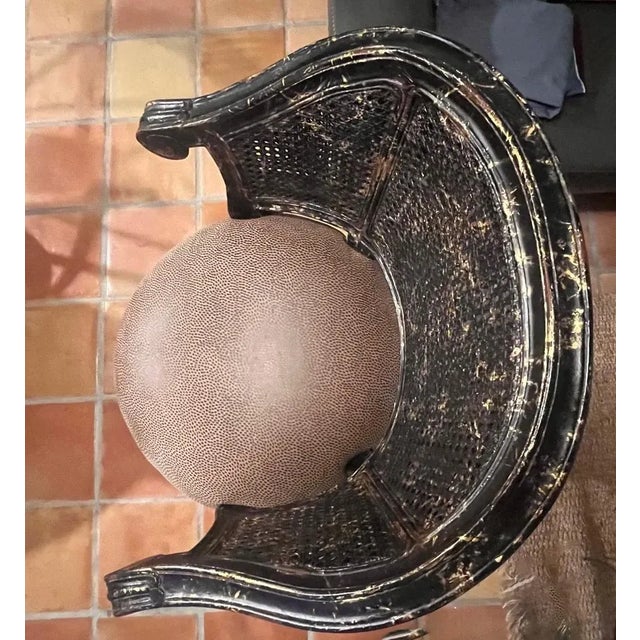 Pama Furniture Swivel Bar Black and Gold Stools- Set of 2 | Chairish