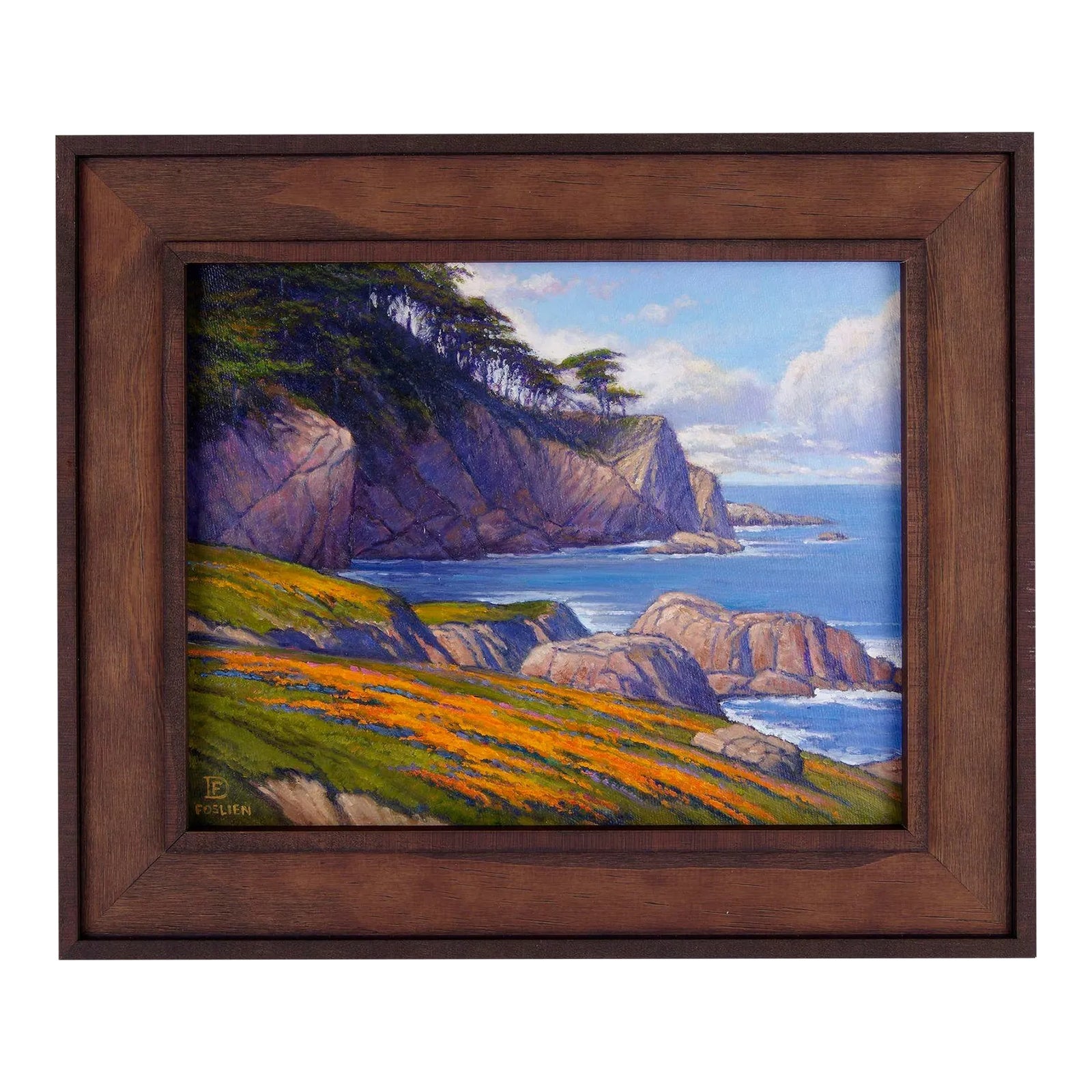 Dirk Foslien Point Lobos Reserve Oil on Canvas | Chairish