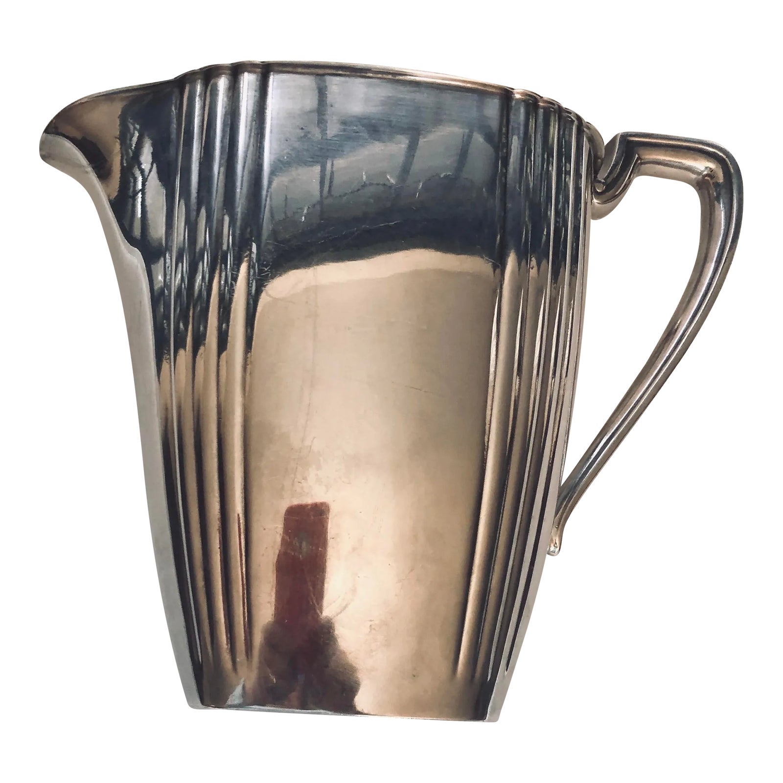 Midcentury Silver Plated Water Pitcher | Chairish