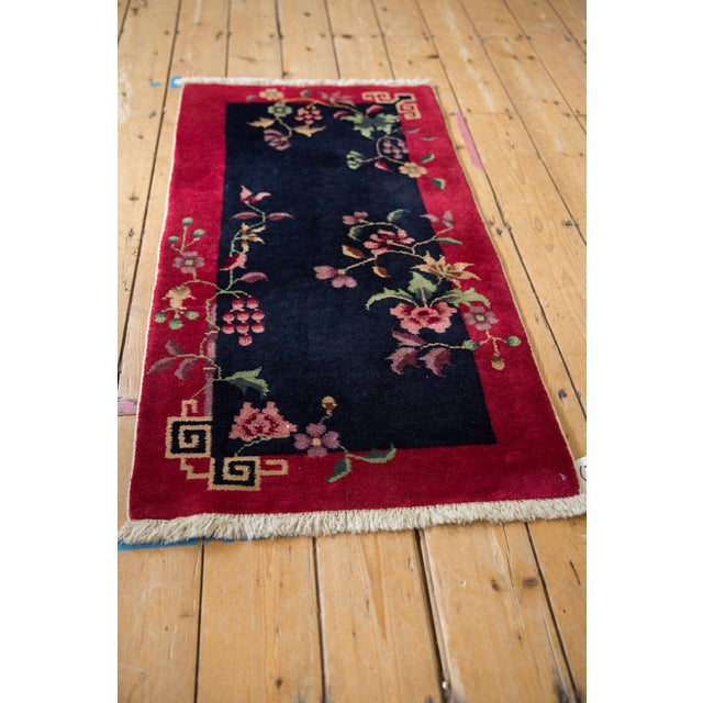 Vintage Nichols Art Deco Rug Runner - 2' X 3'9" | Chairish