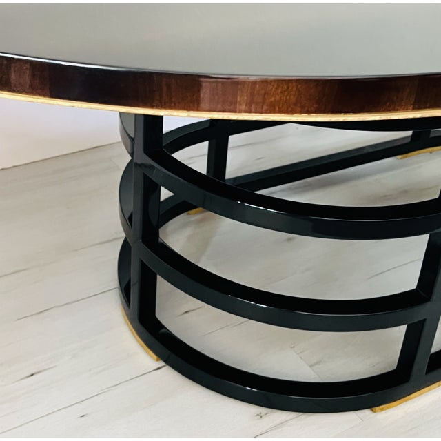 8ft Koa Wood Oval Race Track Dining Table by Cameron | Chairish