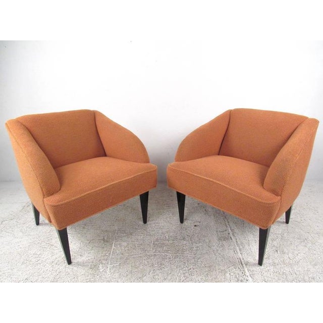 Vintage Modern Club Chairs - a Pair | Chairish