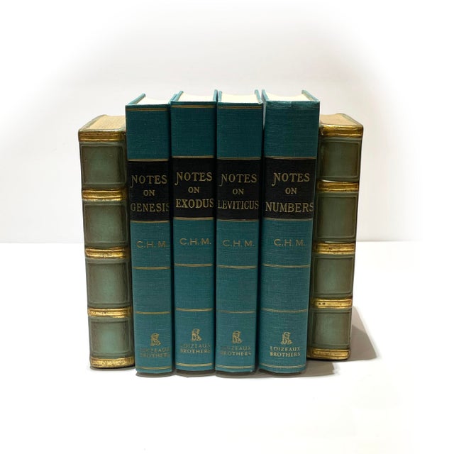 1960s Teal Books- Set of 4 | Chairish