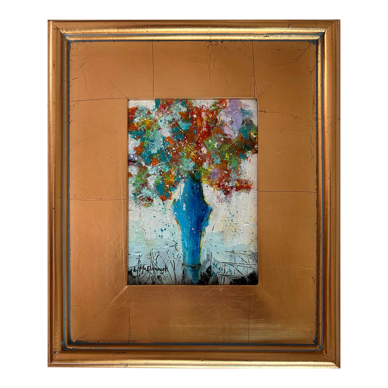 “Summer Bouquet,” Original, Acrylic, Expressionist Floral Still Life in ...